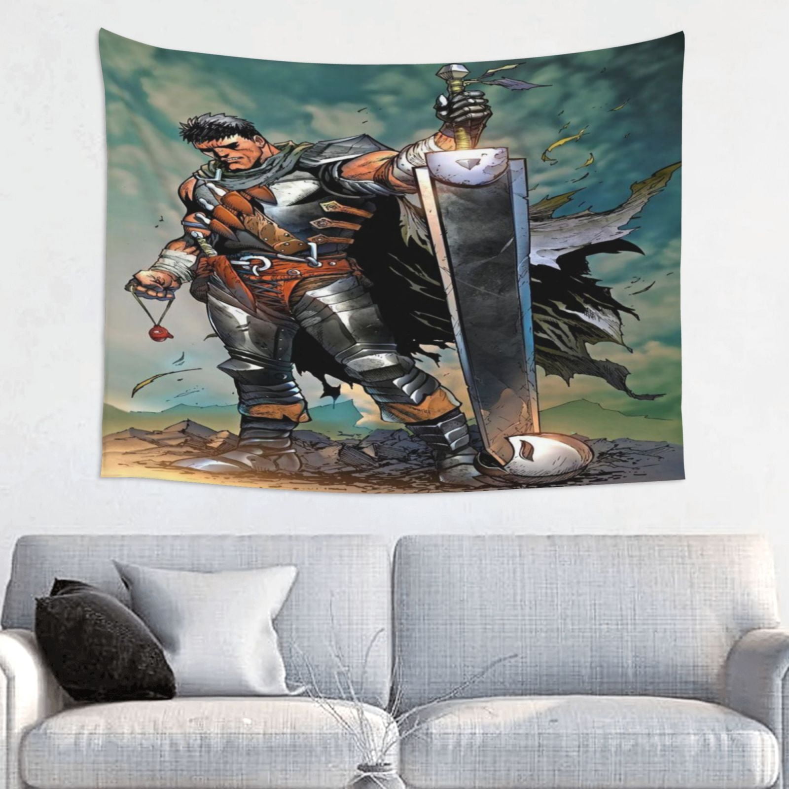 Berserk Tapestry Anime Poster Large Background Wall Art Bedroom Wall ...