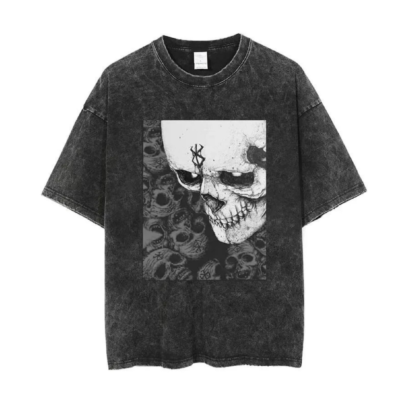 Berserker T-Shirt Guts Griffith Casca Short Sleeve Washed Tees Shirts ...