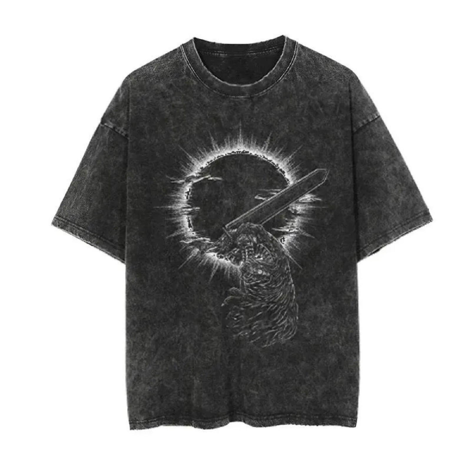 Berserker T-Shirt Guts Griffith Casca Short Sleeve Washed Tees Shirts ...