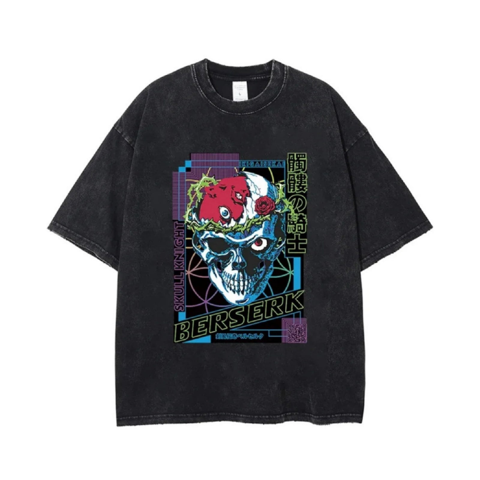 Berserker T-Shirt Guts Griffith Casca Washed Short Sleeve Oversized ...