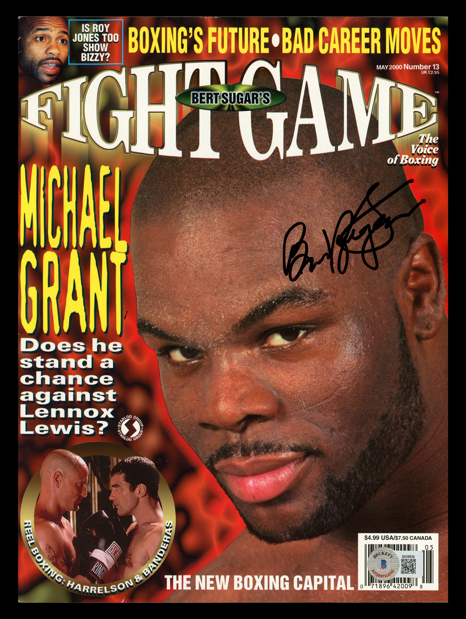 Bert Sugar Autographed Fight Game Magazine Beckett BAS QR #BK08839 - Walmart.com