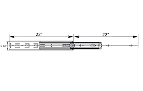 Berta (10 Pairs) Soft Close 22 Inch Ball Bearing, Side Mount Heavy Duty ...