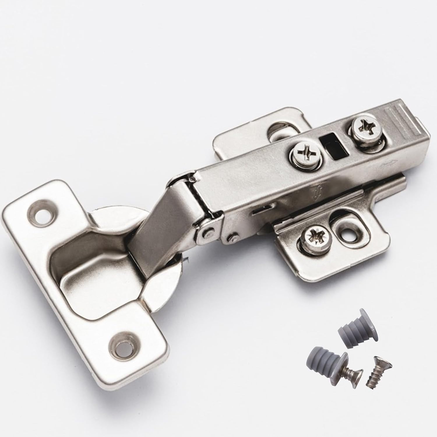 Berta 20 Pieces Full Overlay Frameless Soft Closing European Hinges ...