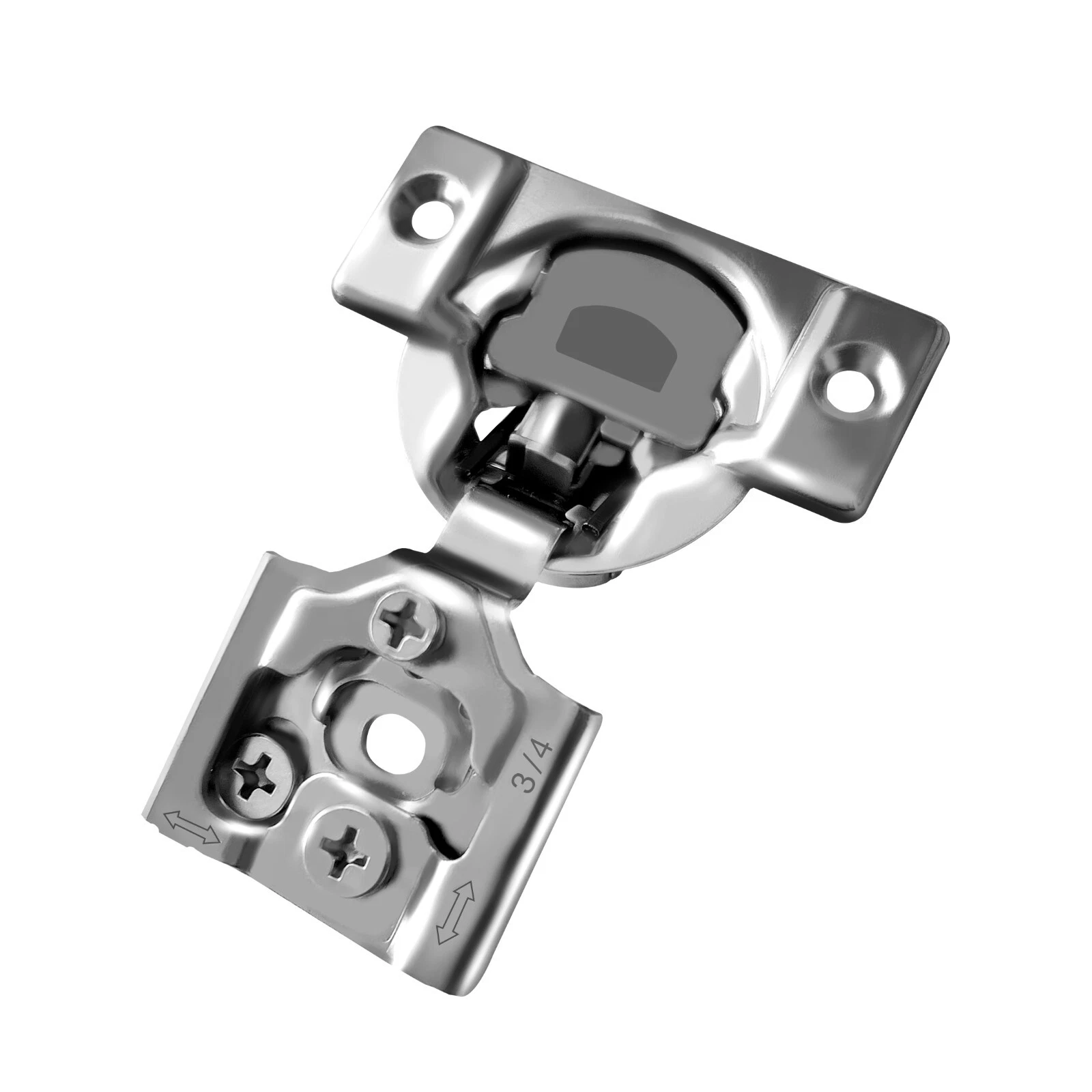 Berta 3/4” Overlay Soft Closing Face Frame Cabinet Door Hinges (2 Pack ...