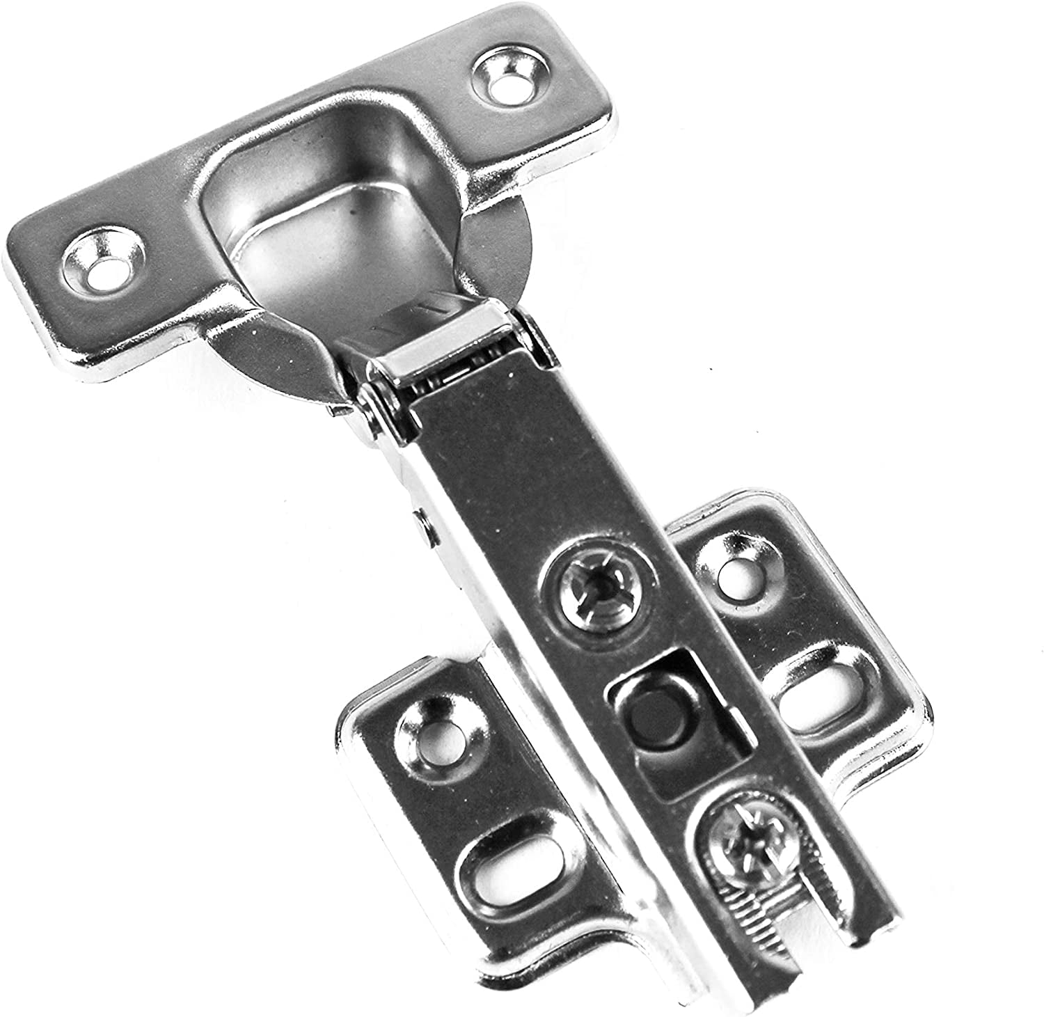 Berta Full Overlay Frameless Cabinet Door Hinges 105 Degree (2 Pack ...