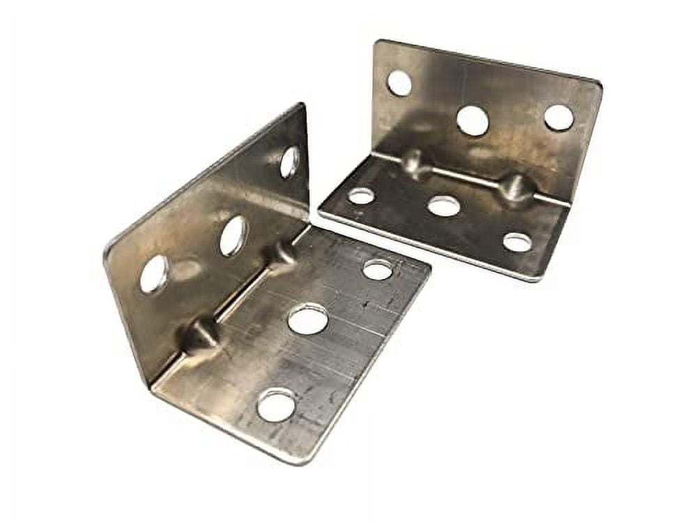 Berta Heavy Duty Galvanized Metal Corner Braces L Shape Brackets 33x25x25 mm, 90 Degree Joint ...