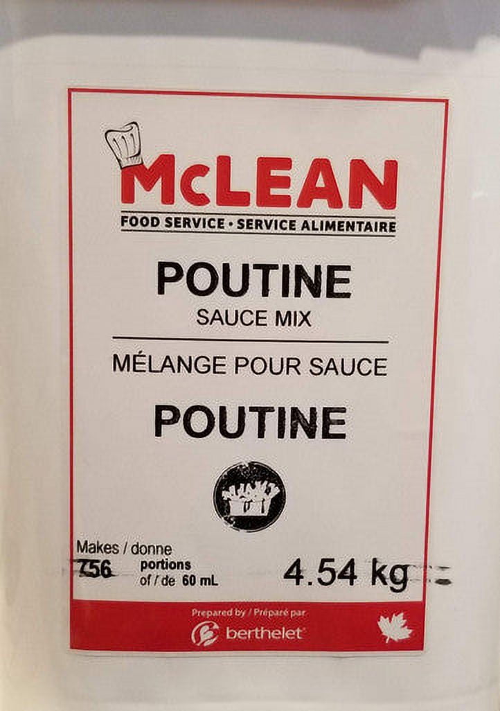 Berthelet Poutine Mix Sauce, McLean Foodservice 4.54kg/10 lb - Walmart.com