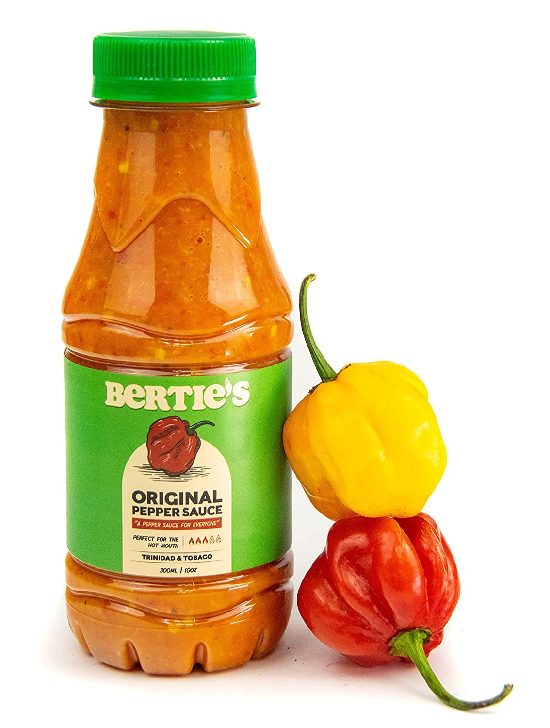 Bertie's Original Pepper Sauce (10 Oz/300ml) | Great Flavour And Heat ...