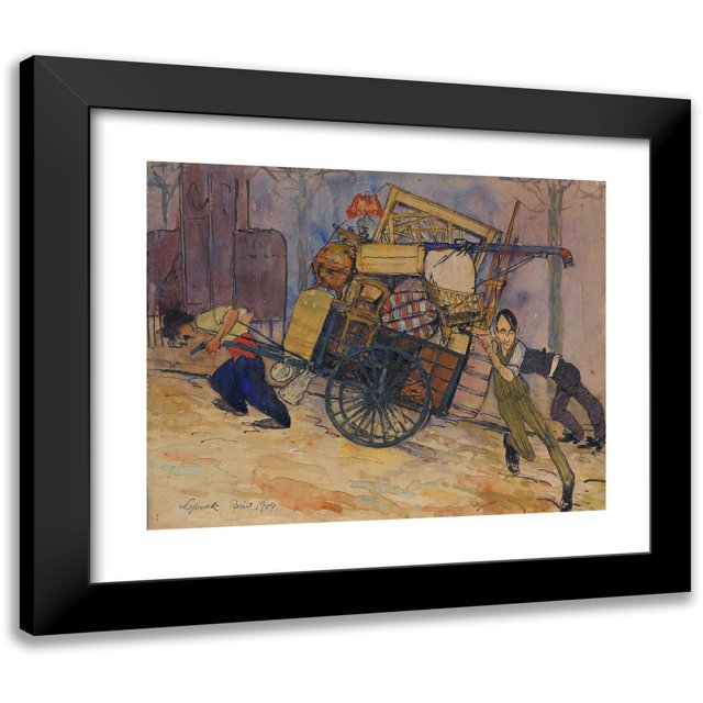 Bertil Lybeck 14x12 Black Modern Framed Museum Art Print Titled ...
