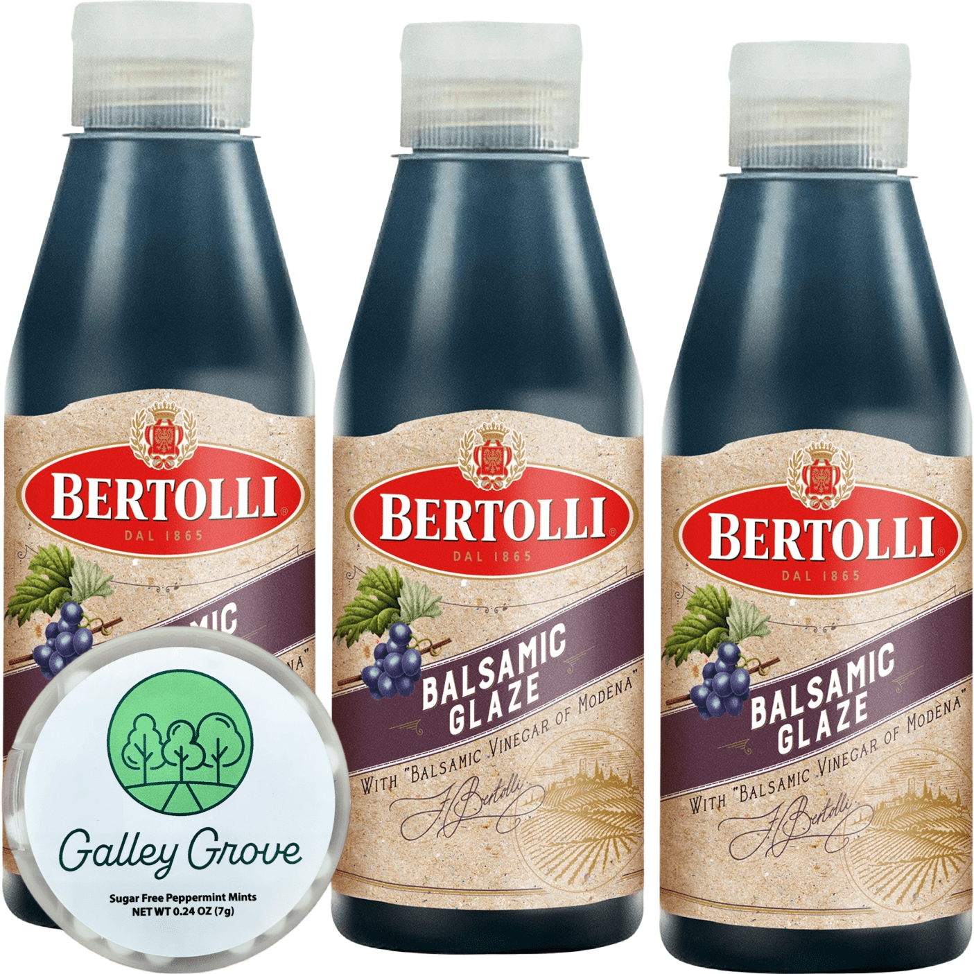 Bertolli Balsamic Glaze With Vinegar Of Modena, 6.76 FL OZ (3-PACK) Precision Squeeze Bottle ...