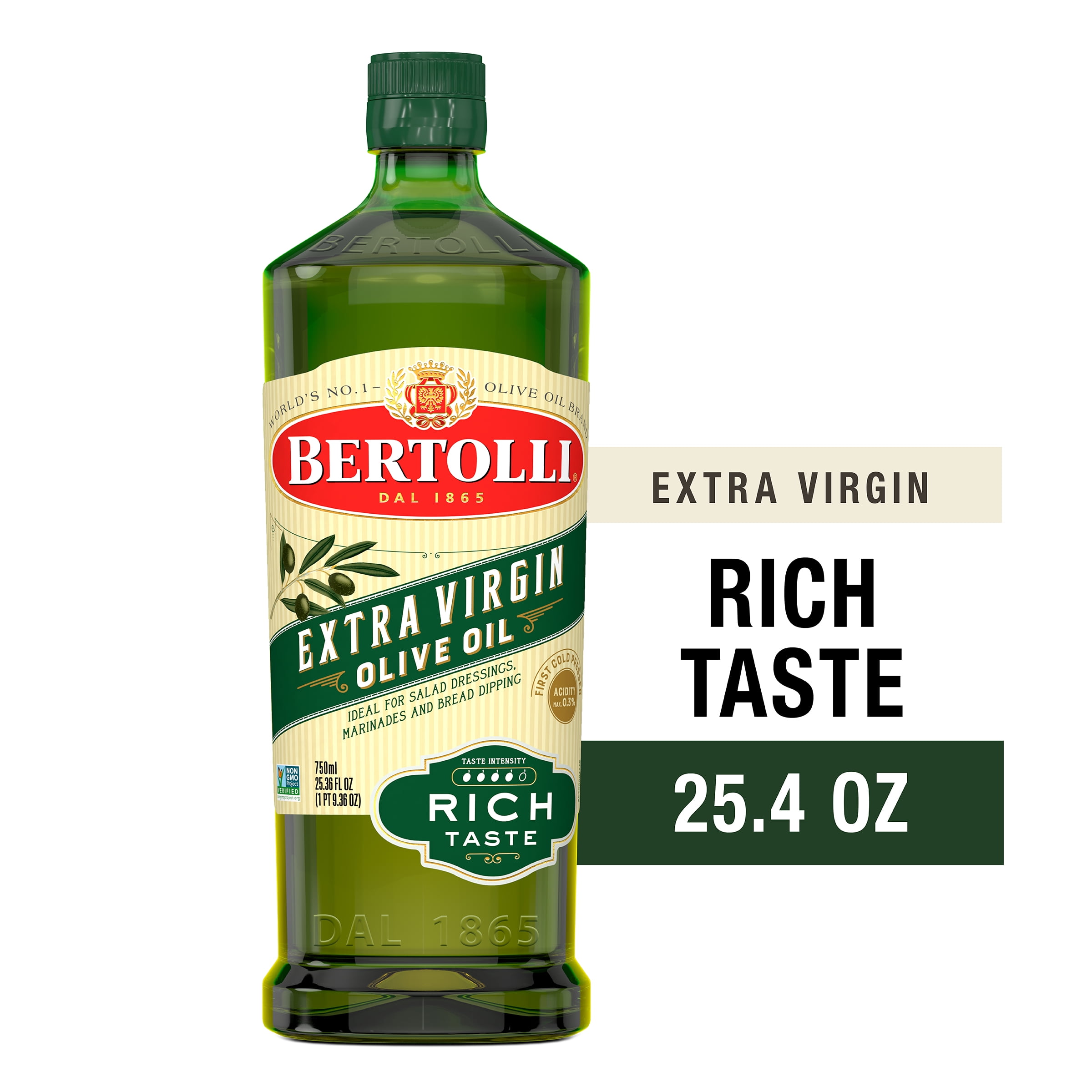 Bertolli Extra Virgin Olive Oil Rich Taste, 25.4 fl oz - Walmart.com