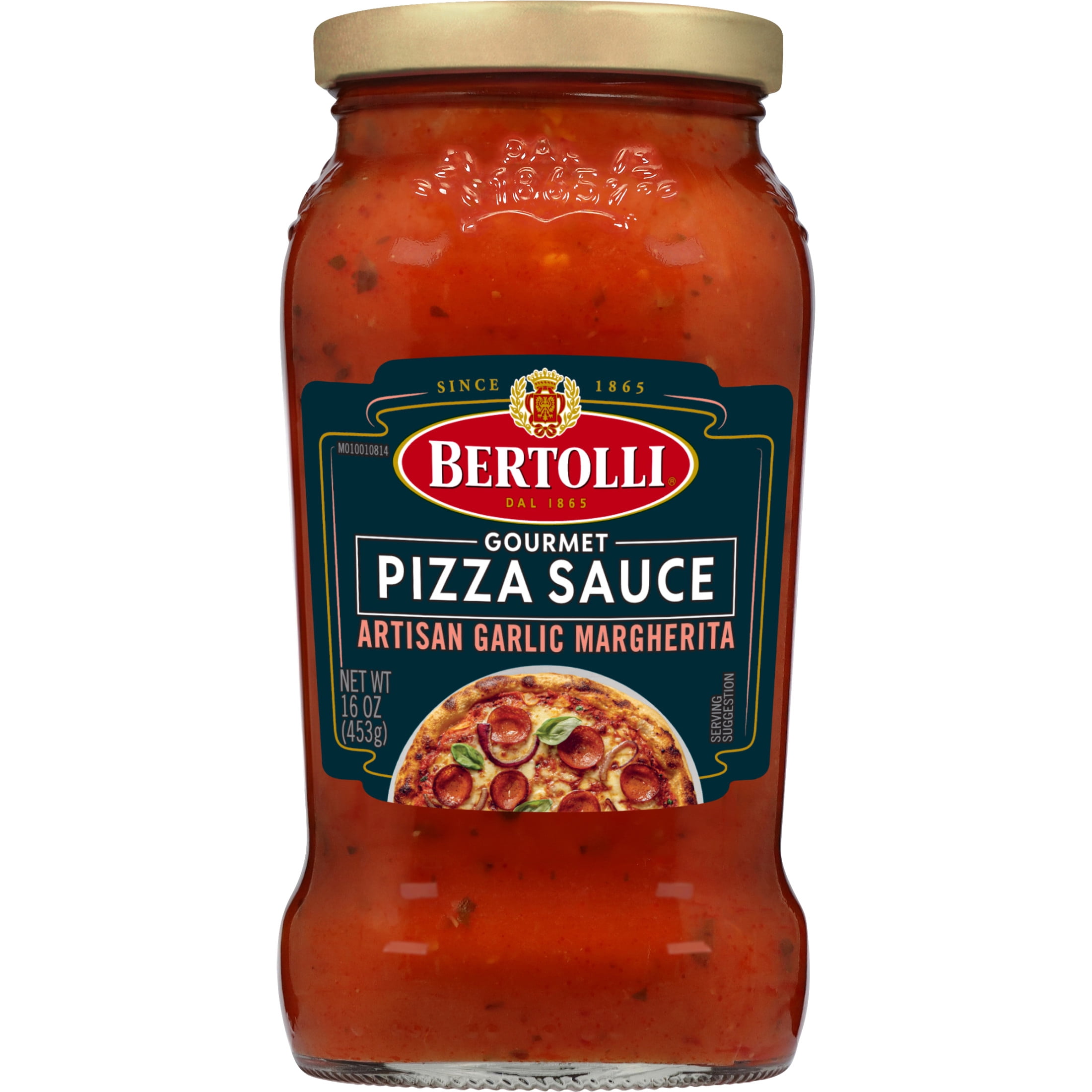 Bertolli Pizza Sauce with Garlic, Artisan Gourmet Margherita Sauce, 16 ...