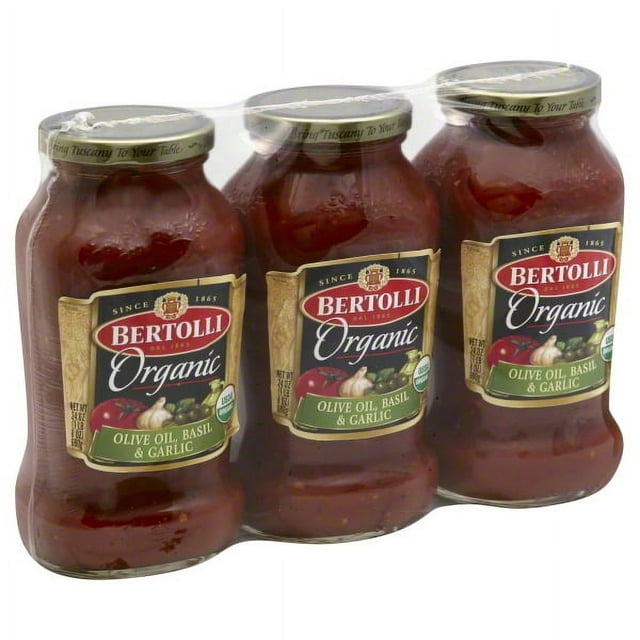 Bertolli Organic Olive Oil Basil And Garlic Sauce Italian Traditional