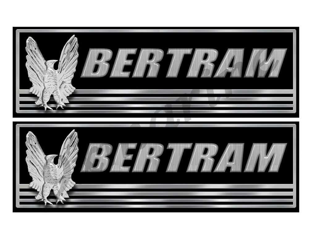 Bertram 10" Classic Boat Restoration Sticker Set - Walmart.com