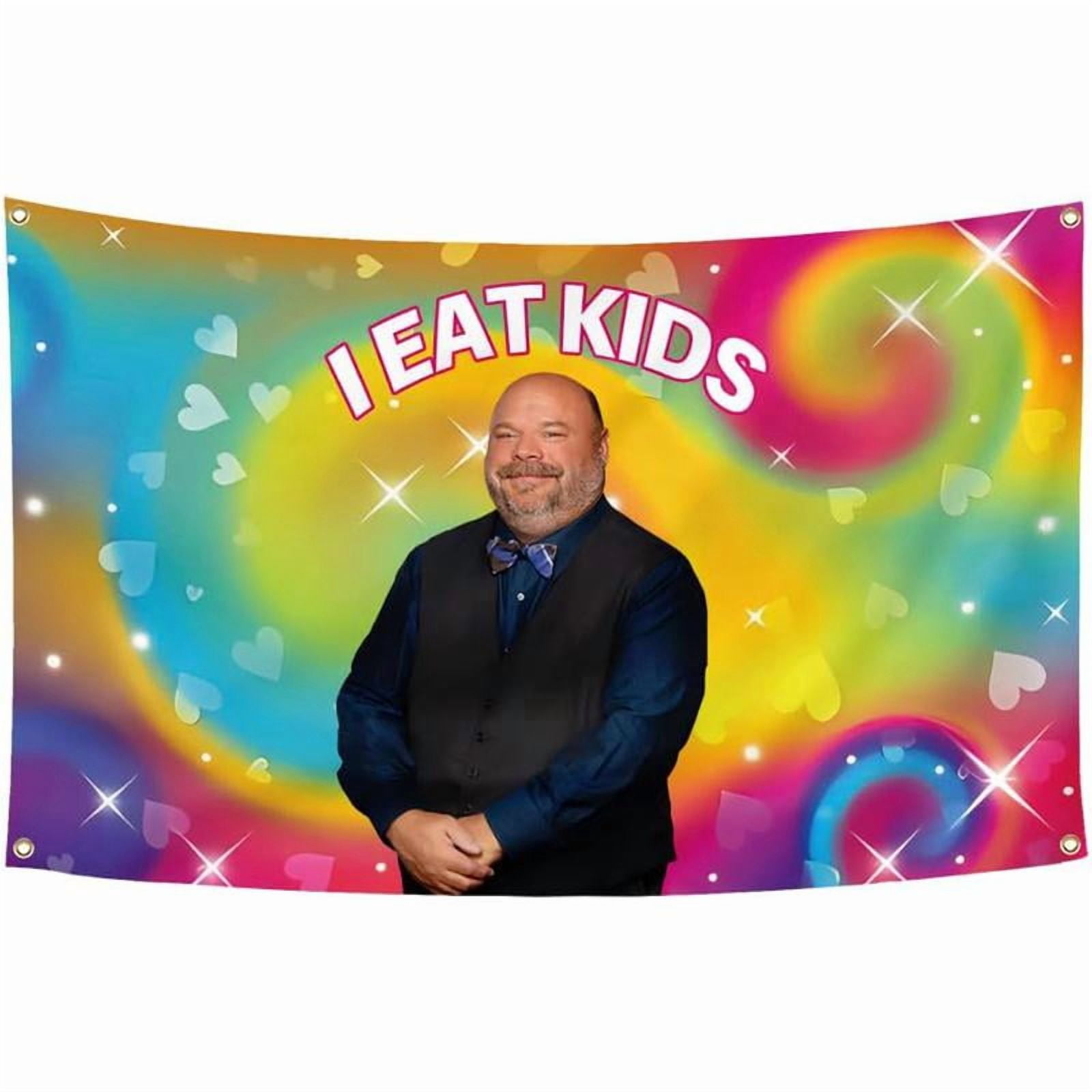 Bertram Funny I E-at Kids Slogan Flag Wall Hanging Banner Tapestry for ...