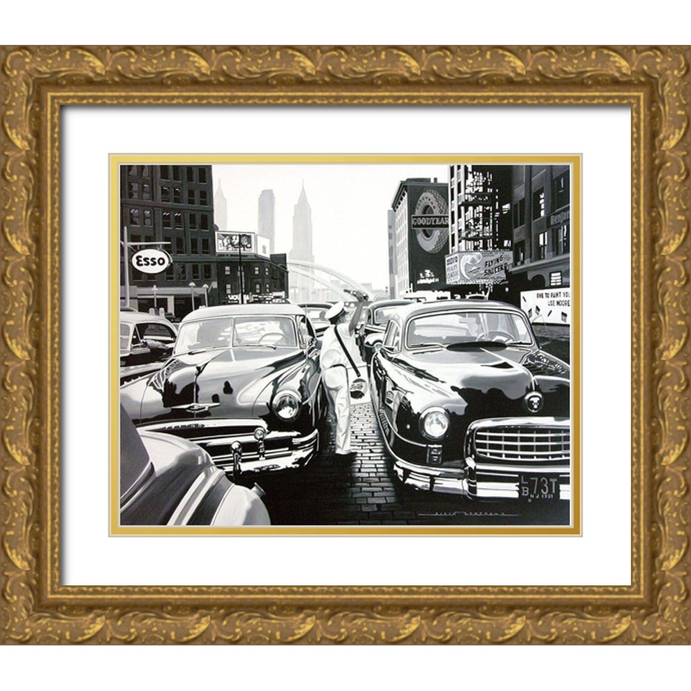 Bertrand, Alain 31x26 Gold Ornate Wood Framed with Double Matting ...