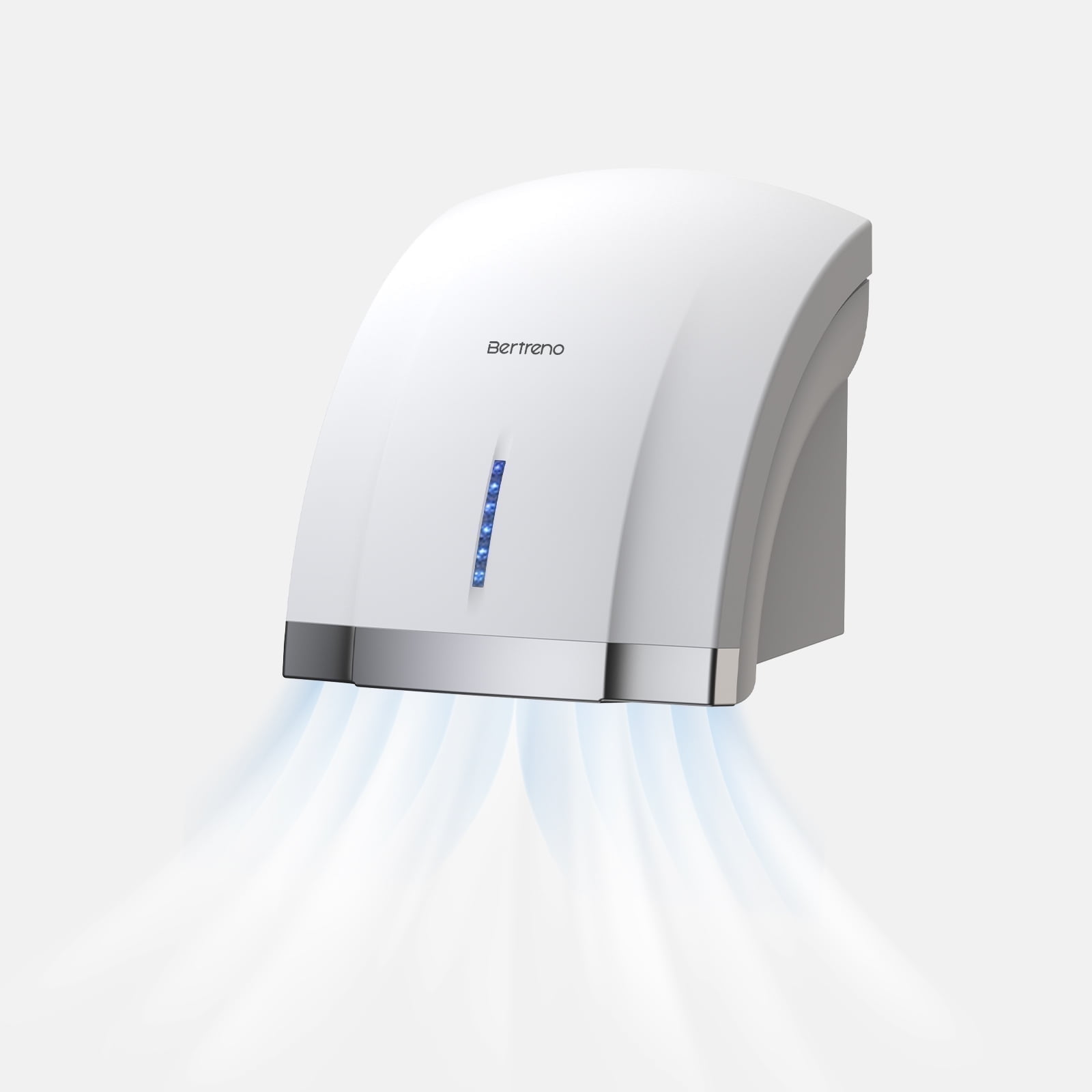Bertreno 1800W Hand Dryer Commercial for Bathroom Wall Mounted Hand ...