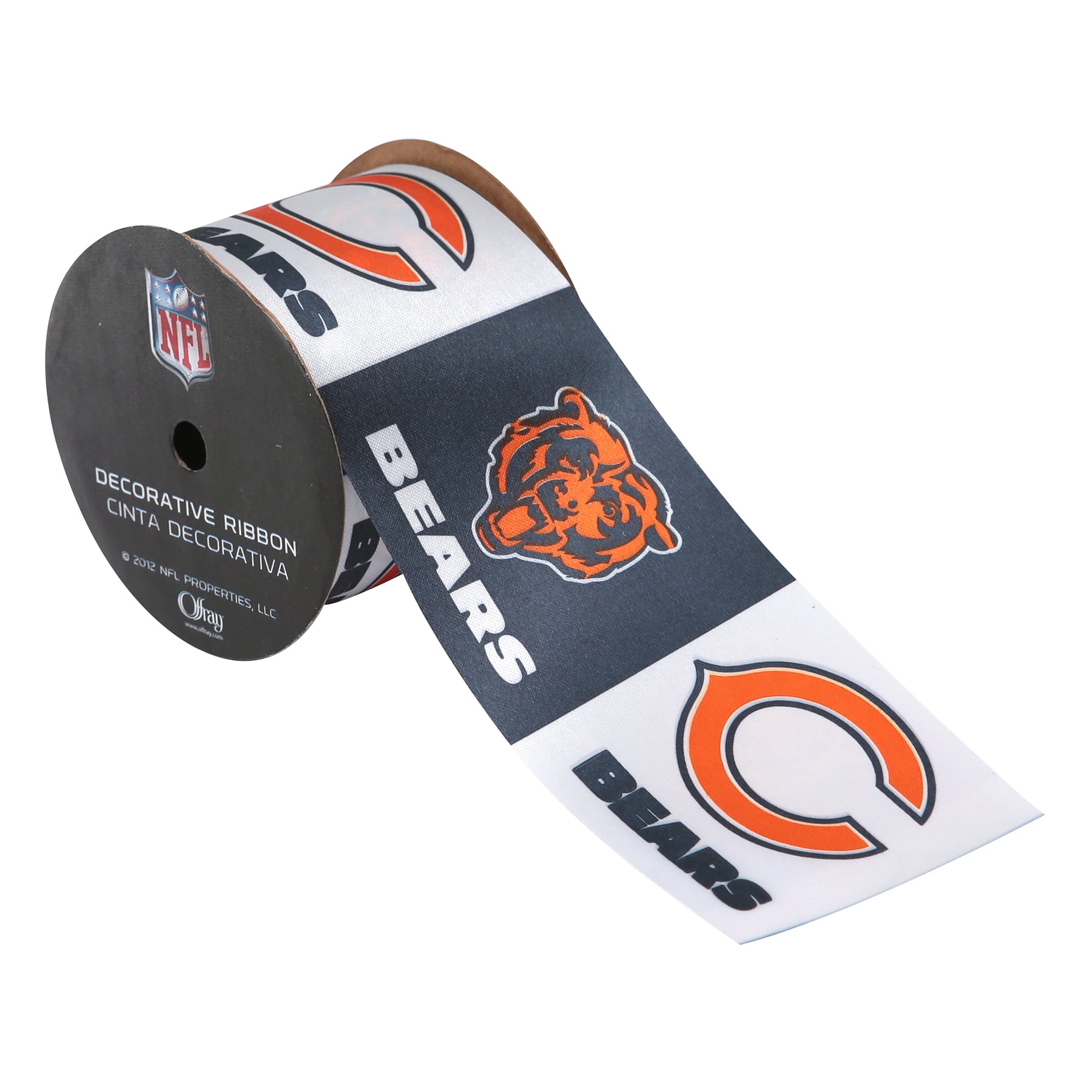 Berwick Offray 2" x9' NFL Chicago Bears Ribbon - Walmart.com