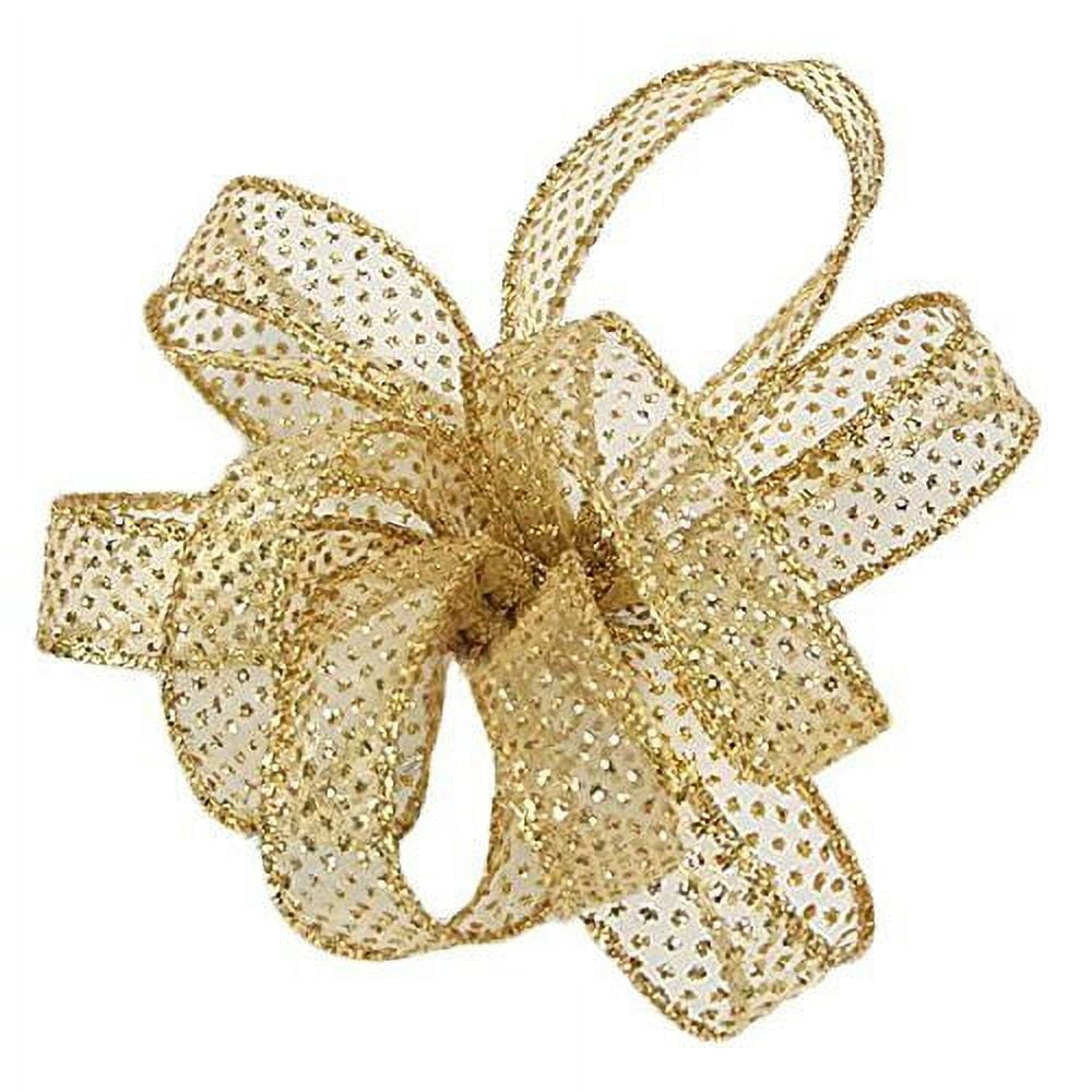 Berwick Offray Bolten Wired Edge Ribbon, 1-1/2" x 50 yd, Gold - Walmart.com