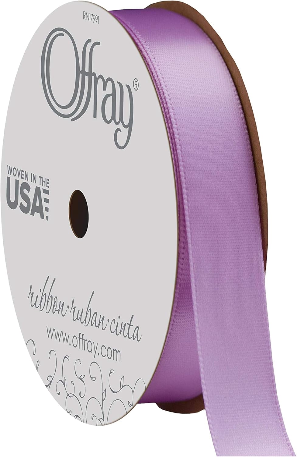 Berwick-Offray Double Faced Satin Ribbon #5 (7/8") 20 Yards, Light ...
