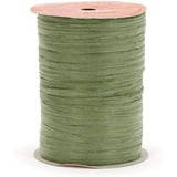 Berwick Offray Matte Olive Green Raffia Ribbon, 1/4'' Wide, 100 Yards ...
