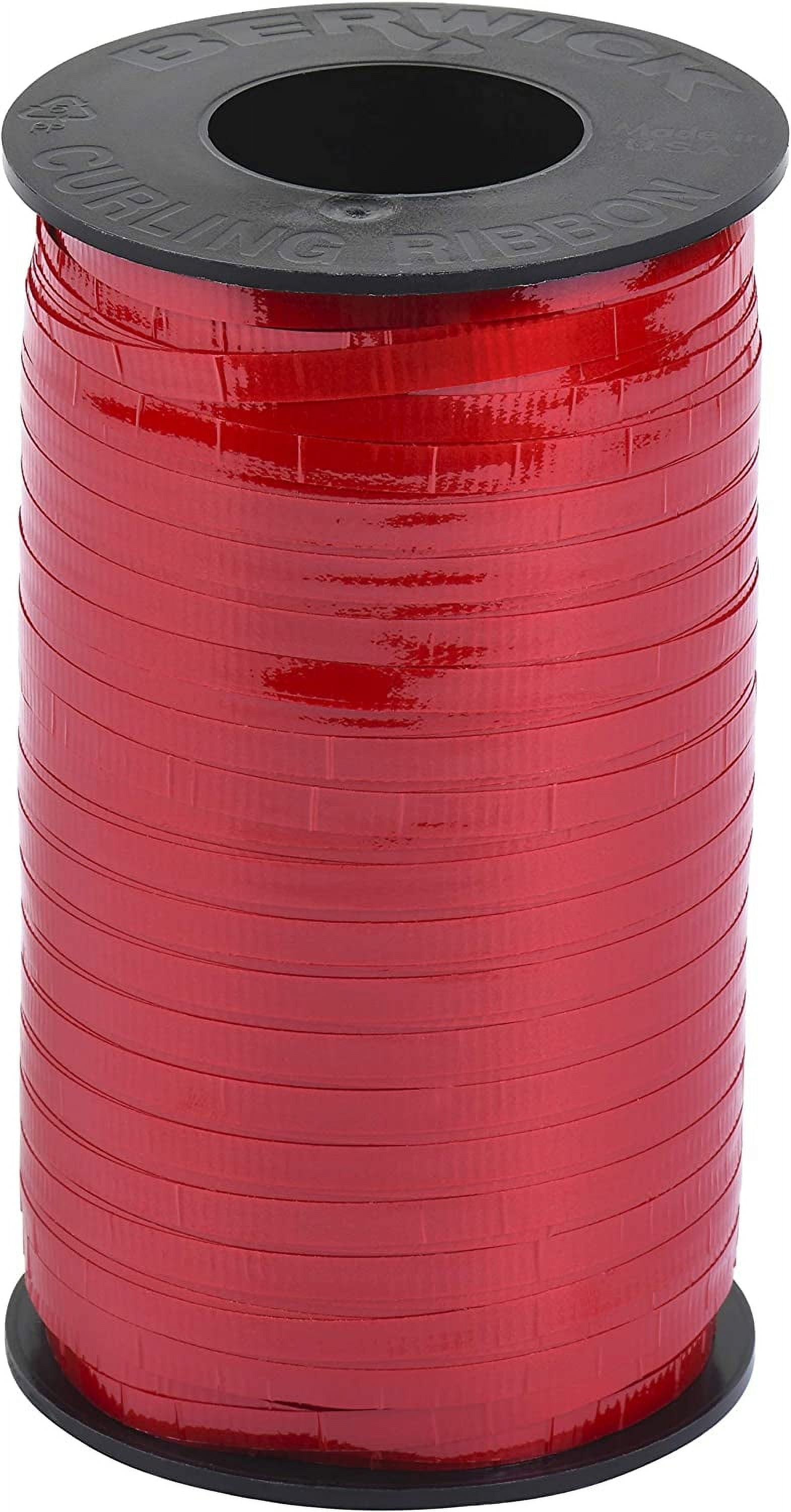 Berwick Splendorette 3/16" x 500yds - Red Glossy Lacquer Curling Ribbon ...