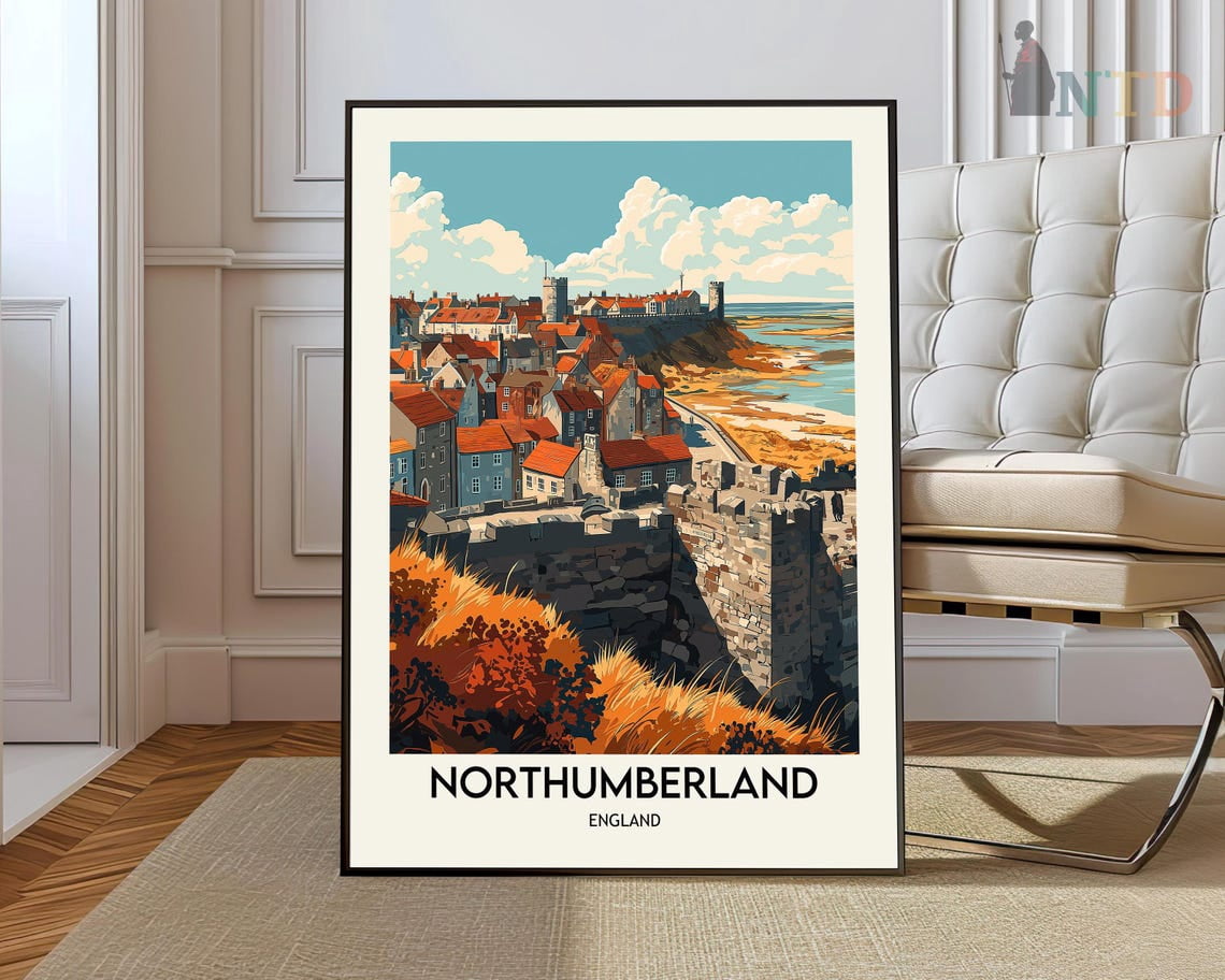 Berwick-Upon-Tweed Poster, England Travel Poster, Scotland Travel ...