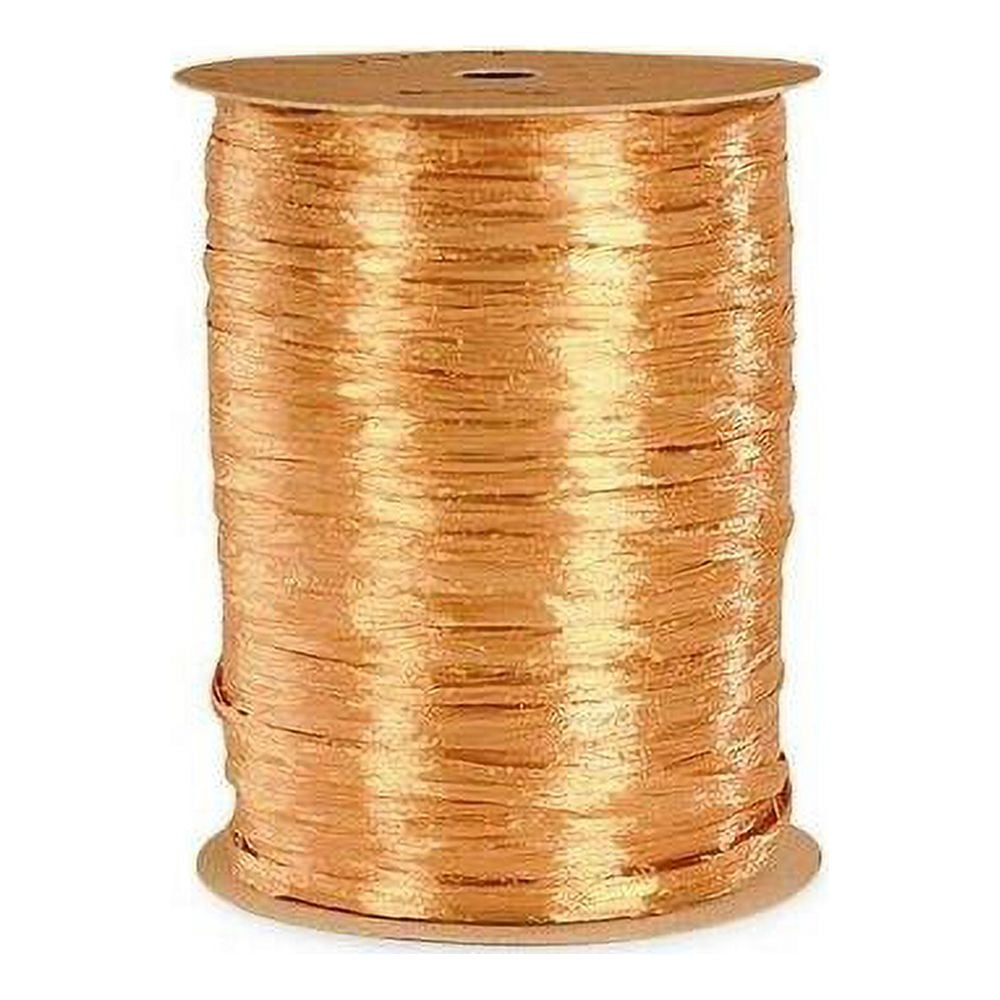 Berwick Wraphia Pearlized Rayon Craft Ribbon, 100-Yard Spool, Gold ...