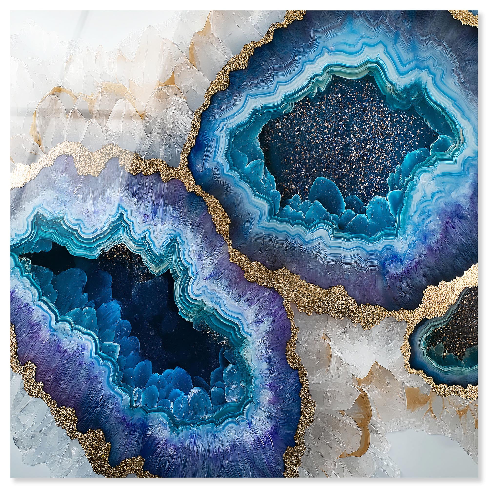 Beryl Brood II Acrylic Geode Wall Art by Art Remedy, Ready to Hang, 20 ...