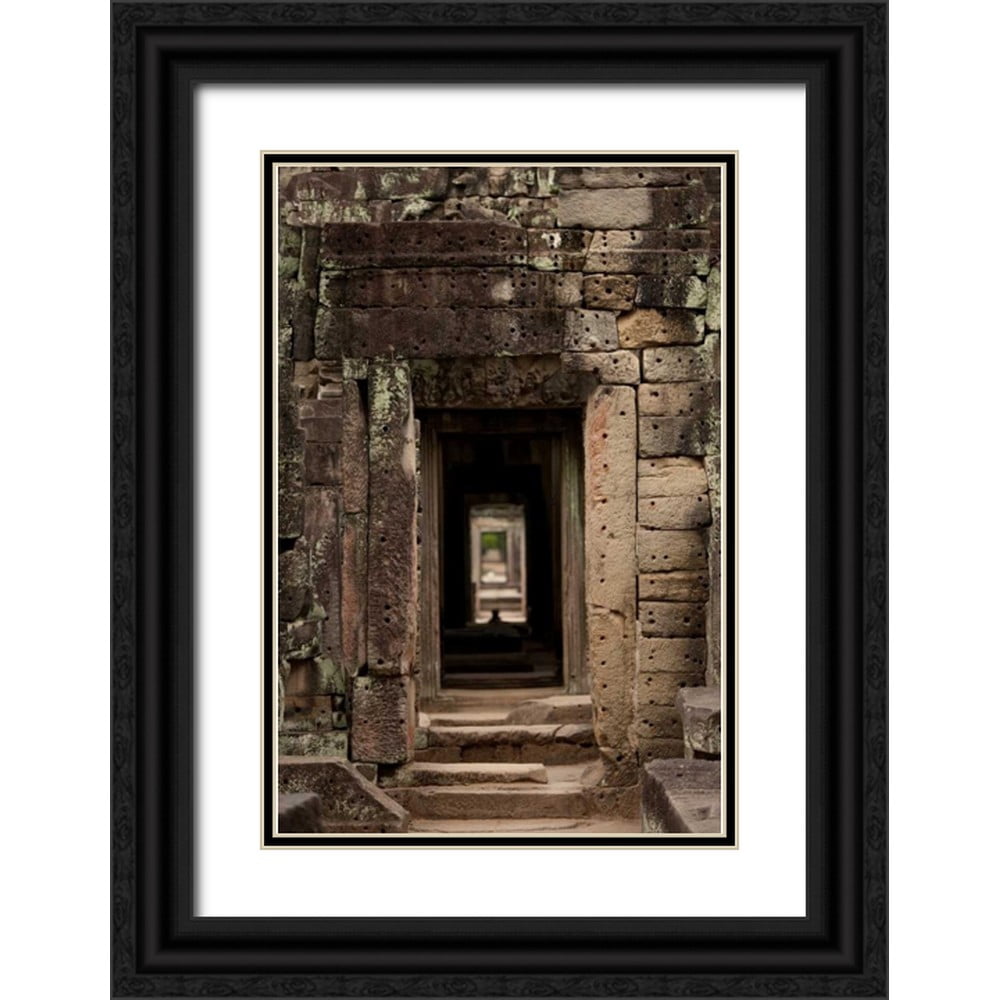 Berzel, Erin 11x14 Black Ornate Wood Framed with Double Matting Museum ...