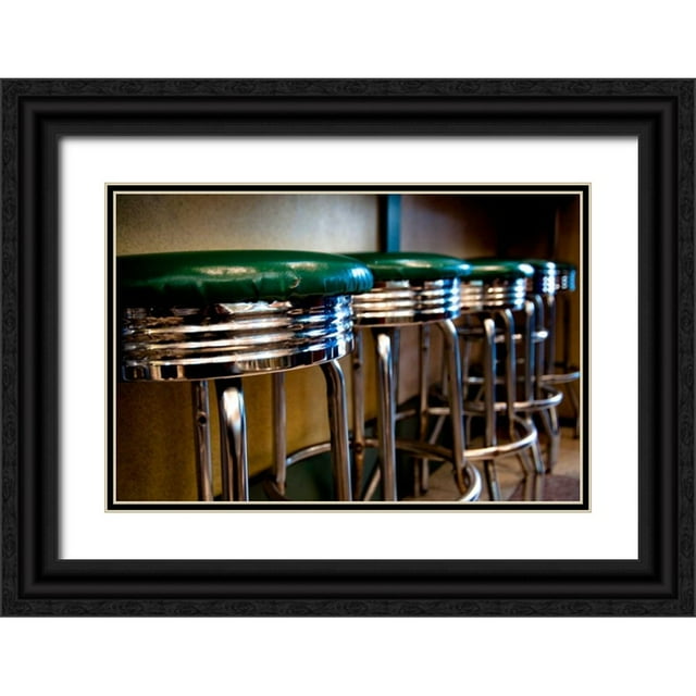 Berzel, Erin 18x13 Black Ornate Wood Framed with Double Matting Museum ...