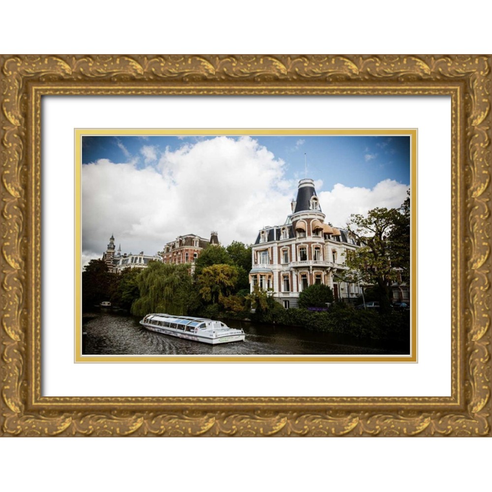 Berzel, Erin 18x13 Gold Ornate Wood Framed with Double Matting Museum ...