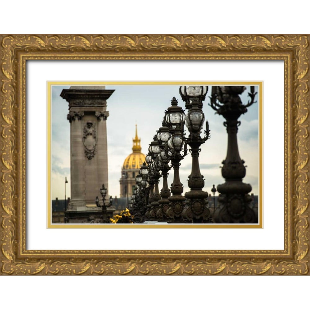 Berzel, Erin 18x13 Gold Ornate Wood Framed with Double Matting Museum ...