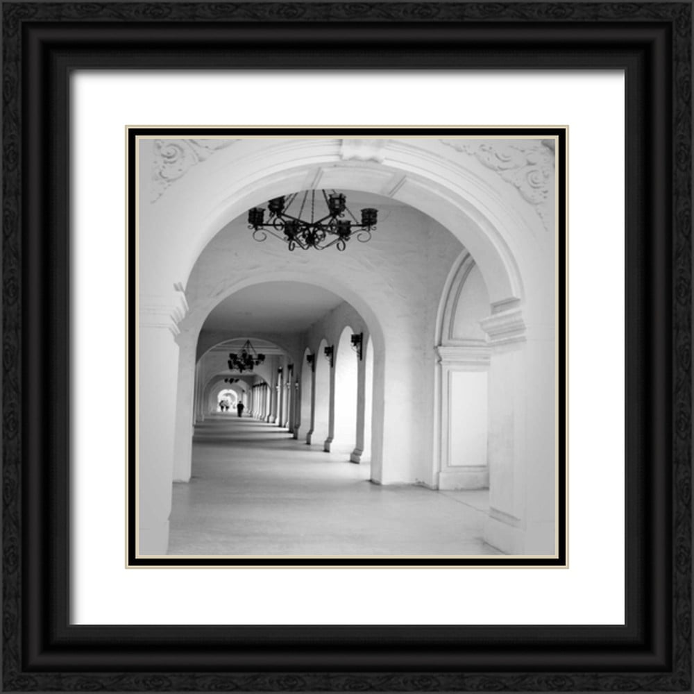Berzel, Erin 26x26 Black Ornate Wood Framed with Double Matting Museum ...