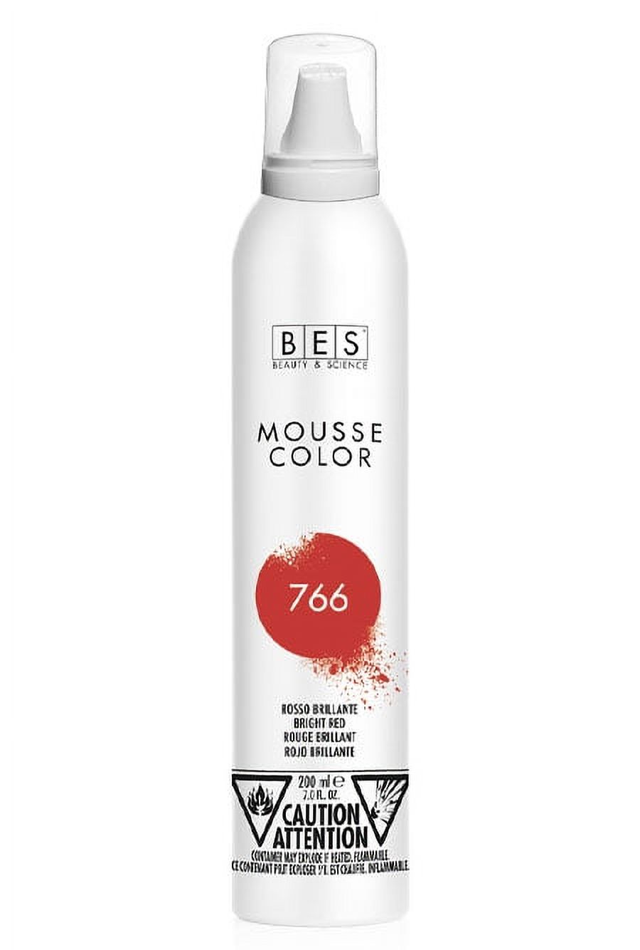 Bes Mousse Color #766 Bright Red 200ml - Walmart.com