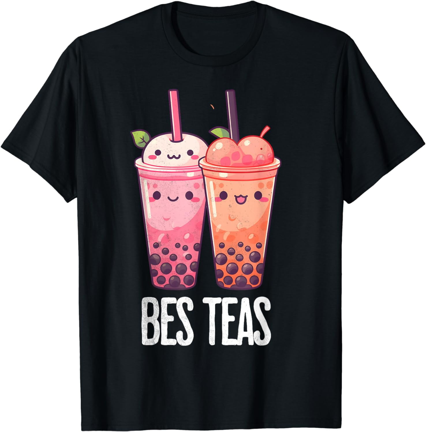 Bes Teas Bubble Tea Boba Tapioca Pearls Milk Drink T-Shirt - Walmart.com