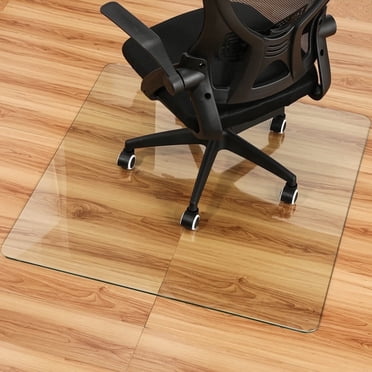 Glaciermat® Heavy Duty Glass Chair Mat for Hard Floors & Carpets - 36 ...