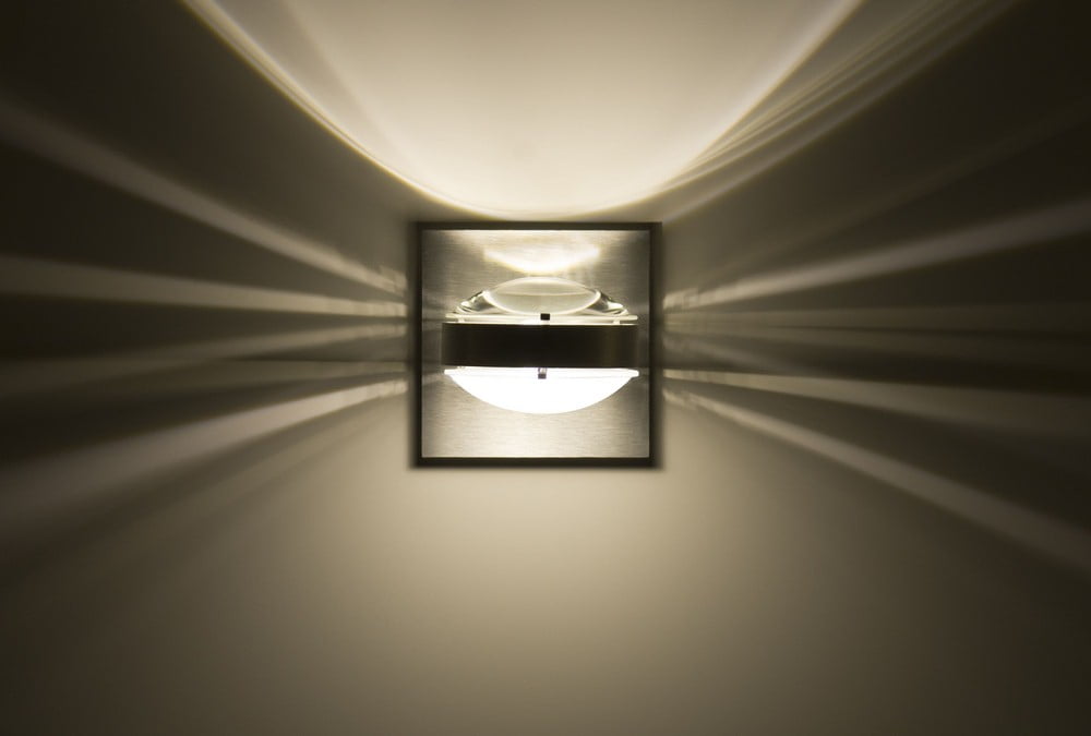 OPTOS1W-CLFR-LED-BA Besa Lighting Optos-One Light Wall Sconce-5 Inches ...