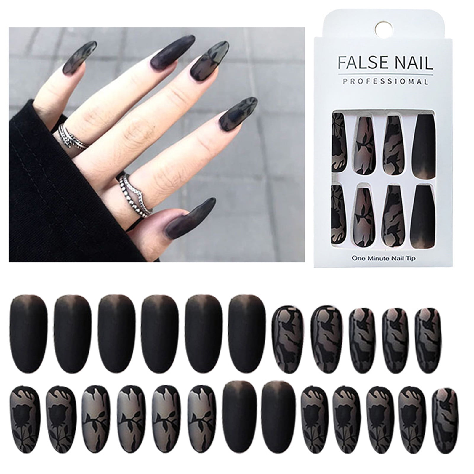 Besaacan Fake Nails On Sale! Press On Nails 3d Fake Nails With Design