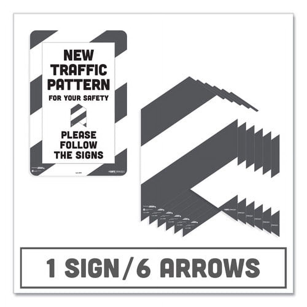Besafe Carpet Decals, New Traffic Pattern For Your Safety; Please ...