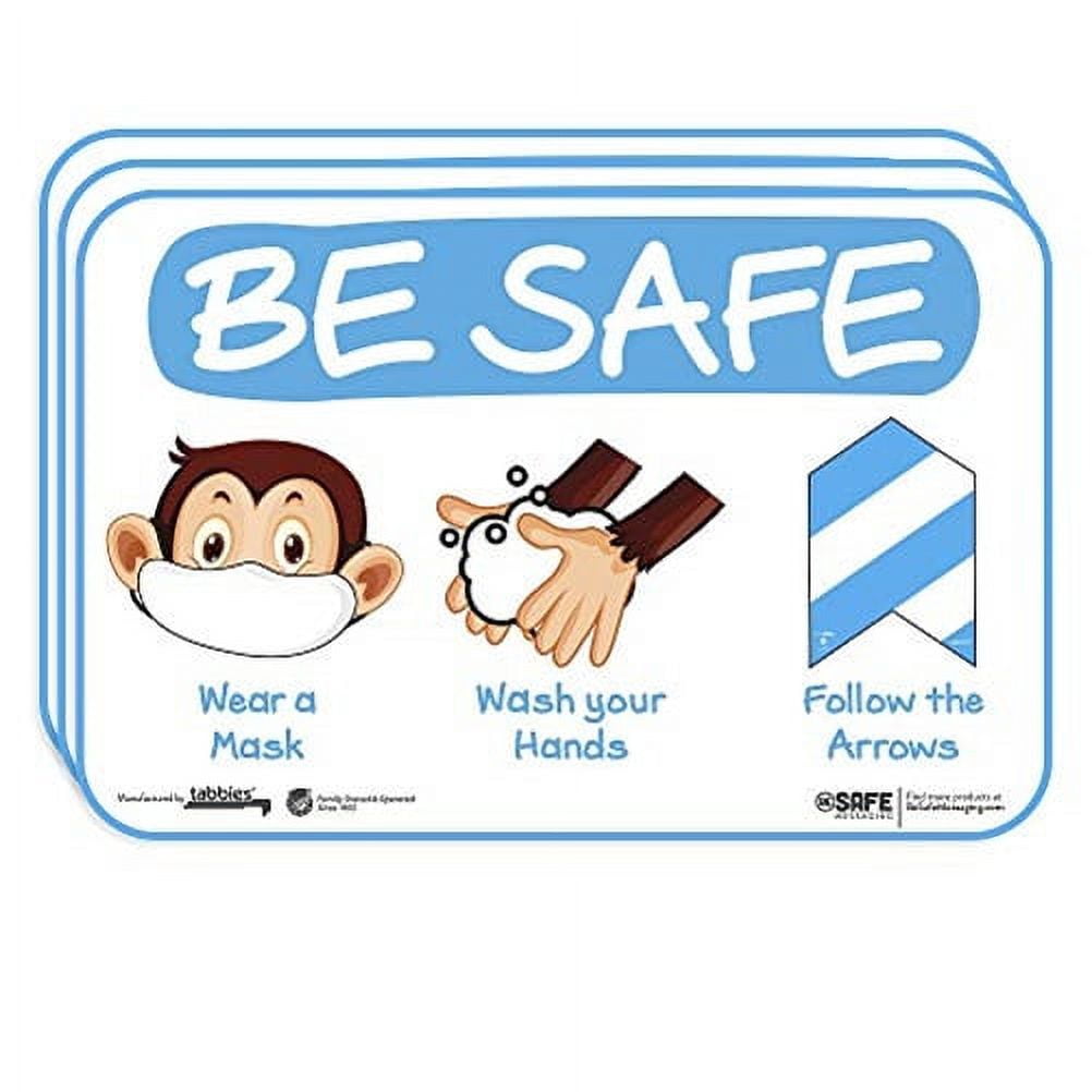Besafe Messaging Education Wall Signs, 9 X 6, "be Safe, Wear A Mask ...