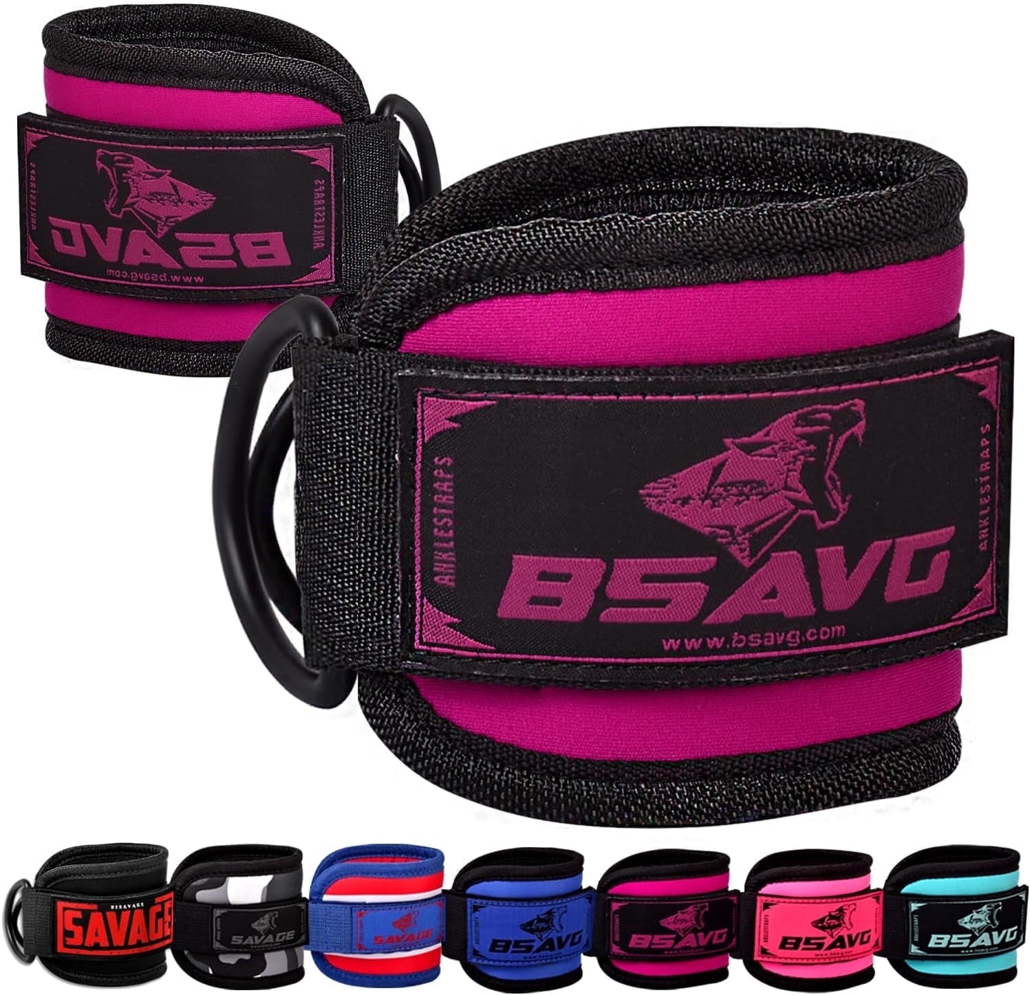 Besavage Ankle Strap for Cable Machines | Gym Ankle Brace for Kickbacks ...