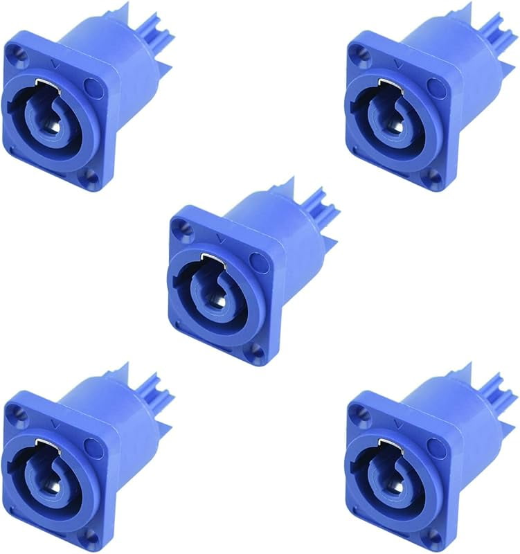 Bescoos 3 PIN AC Powercon Connector Male Plug 20A/250V for Stage Light ...