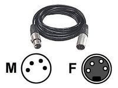 Bescor XLR-20MF - Audio extension cable - 4 pin XLR male to 4 pin XLR ...