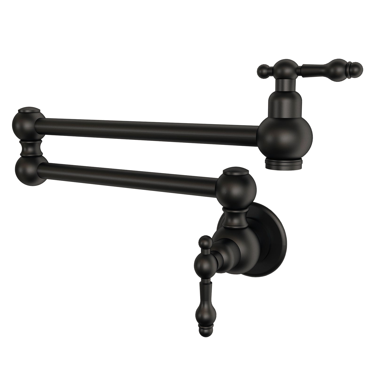 Besdor Pot Filler Faucet Matte Black Wall Mount Over Stove Faucet ...