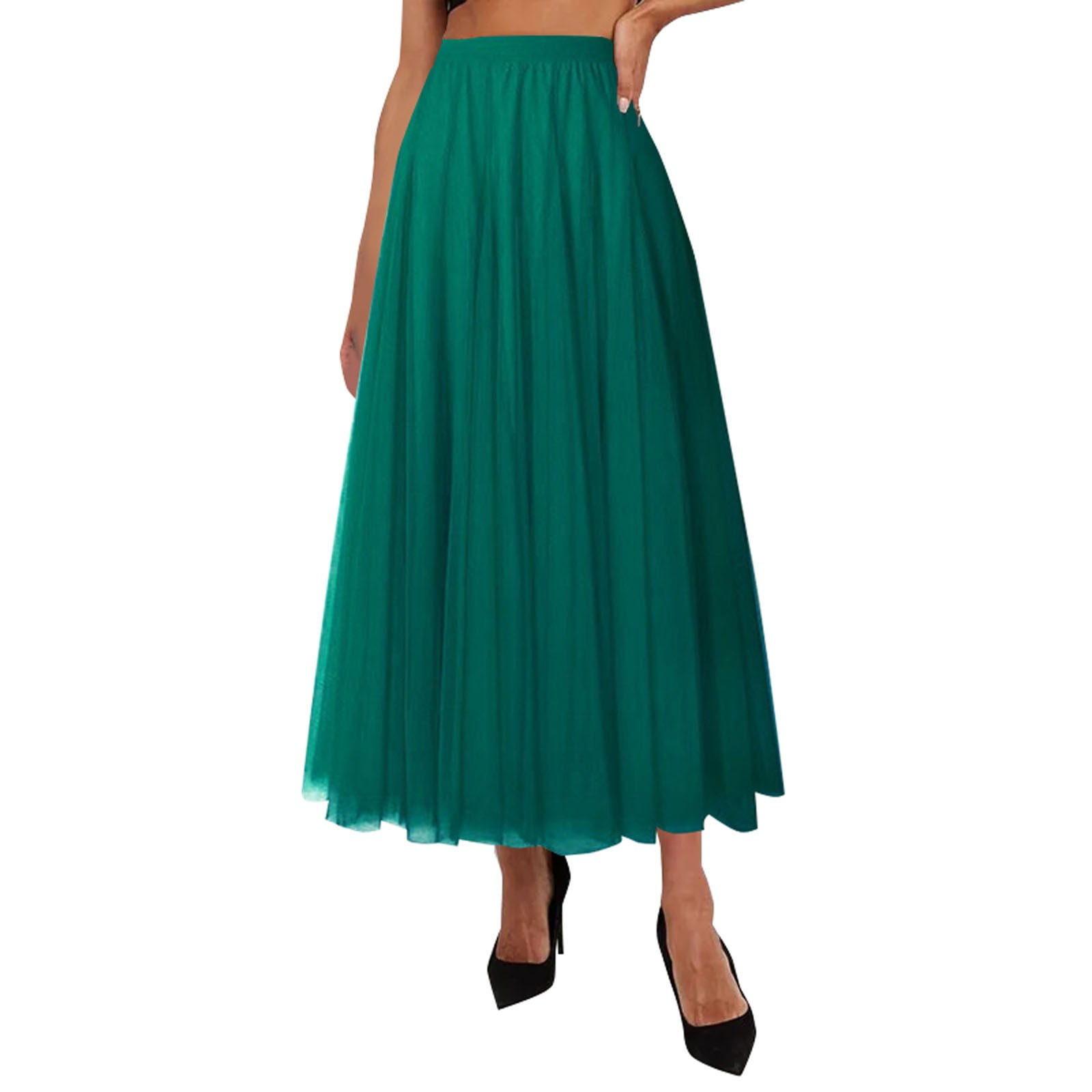 Beshee Maxi Skirt Women's Skirts Women's Pleated Skirt Mesh Skirt Fairy ...