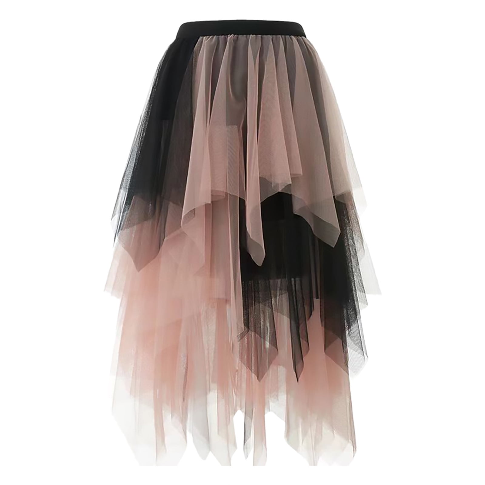 Beshee Maxi Skirt Women's Skirts Women's Tulle Skirt Ruffle Multilayer ...