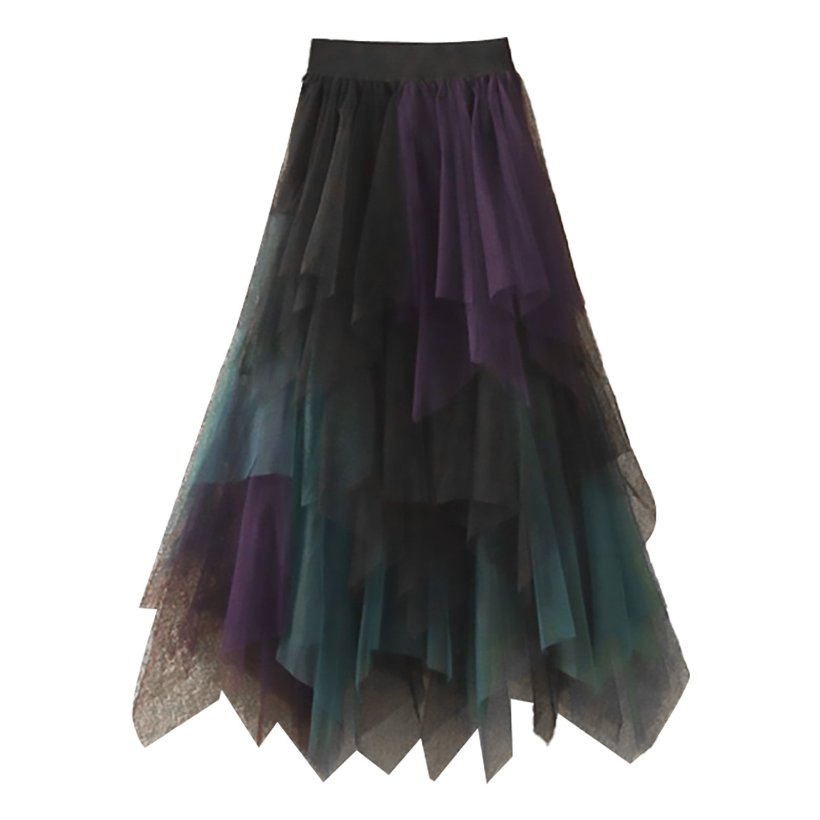 Beshee Maxi Skirt Women's Skirts Women's Tulle Skirt Ruffle Multilayer ...