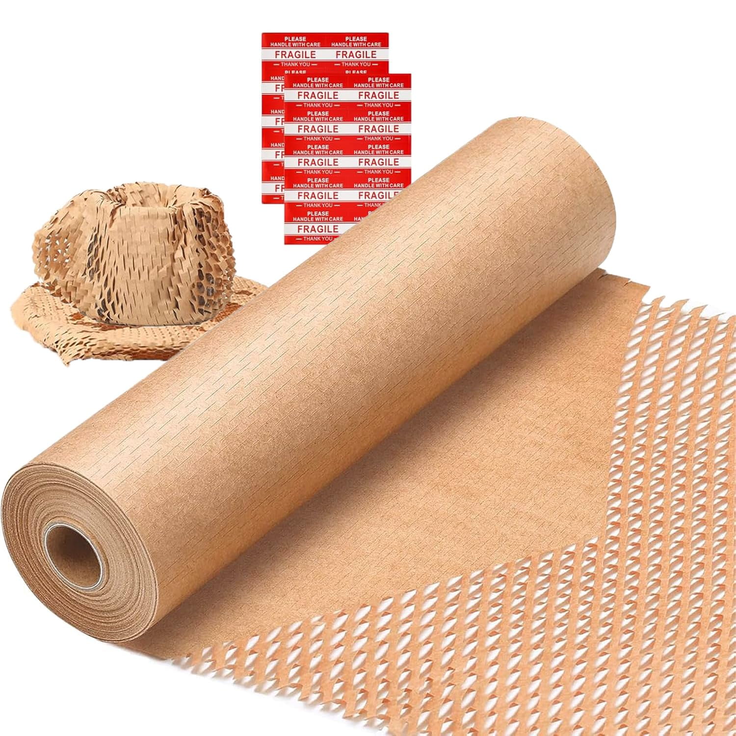 Besitek Honeycomb Packing Paper Wrap 15" x200' Sustainable Alternative ...