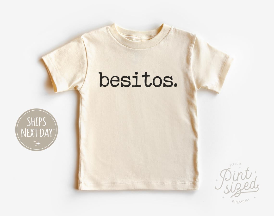 Besitos Toddler Shirt Spanish Gift Minimalist Kisses Kids Shirt Cute ...